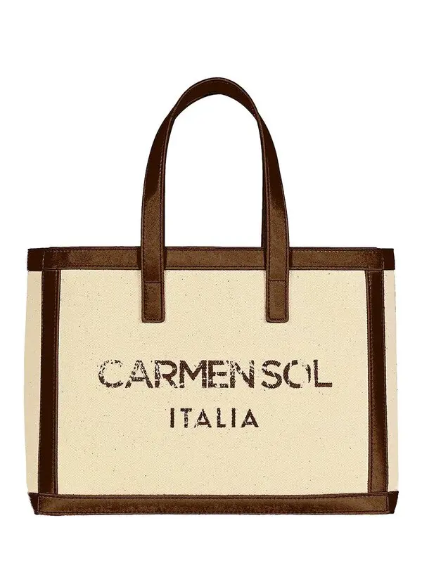 Carmen Sol Venezia Mini Tote Bag - Brown