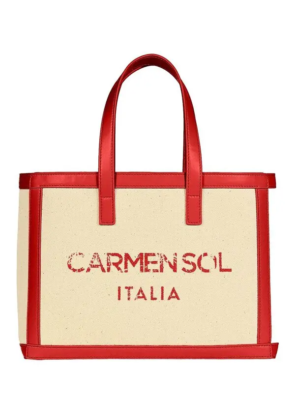 Carmen Sol Venezia Mini Tote Bag - Red