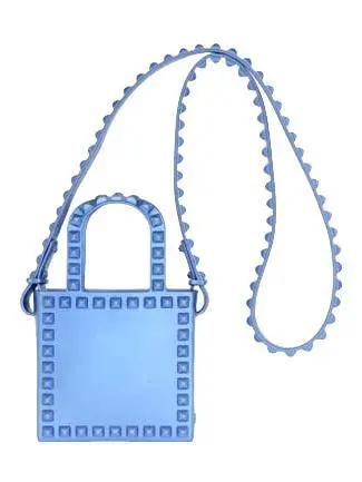 Carmen Sol Alice Tote Bag - Baby Blue Metallic