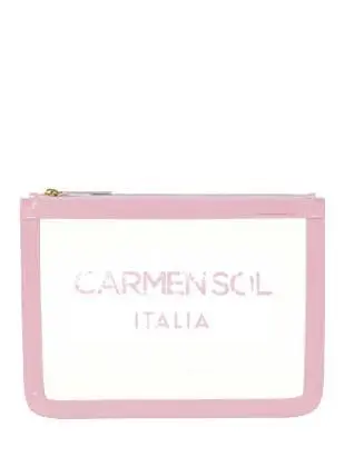 Carmen Sol Firenze Clear Pochette - Baby Pink