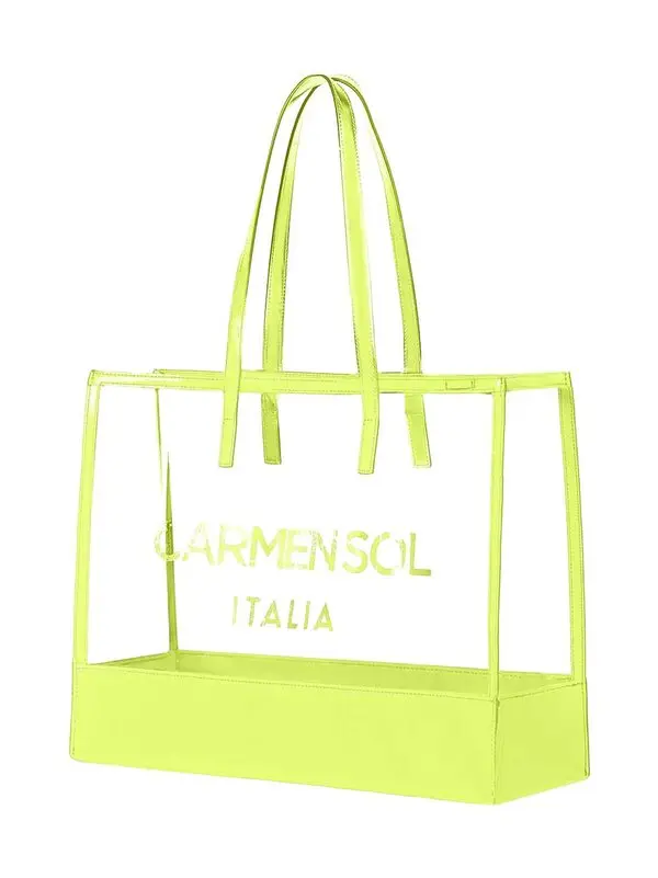 Carmen Sol Taormina Tote Bag - Neon Yellow