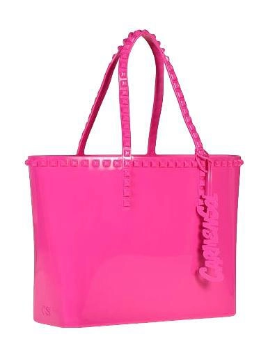 Carmen Sol Seba Studded Jelly Tote Bag - Fuchsia