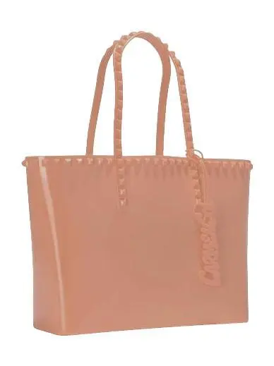 Carmen Sol Seba Studded Jelly Tote Bag - Nude