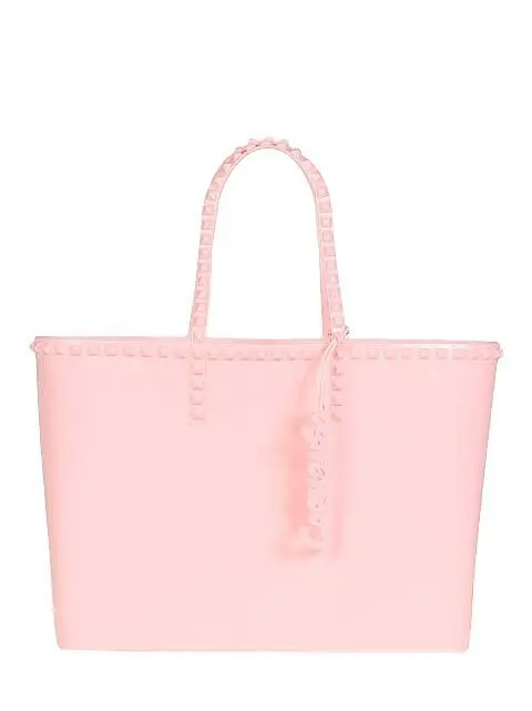 Carmen Sol Angelica Studded Tote Bag - Baby Pink