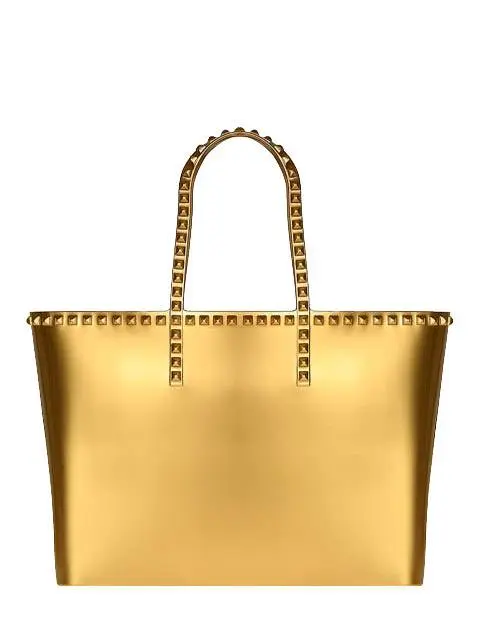 Carmen Sol Angelica Studded Tote Bag - Gold