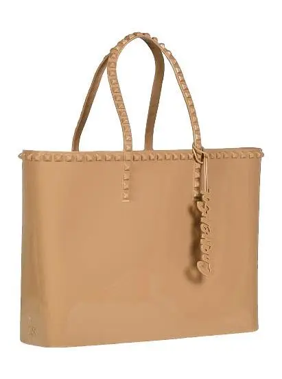 Carmen Sol Angelica Studded Tote Bag - Nude