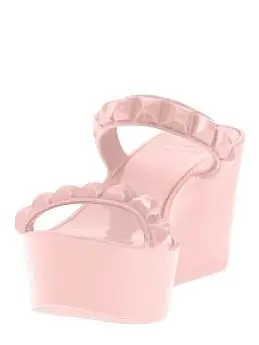 Carmen Sol Tonino Mid Wedge Pump - Baby Pink