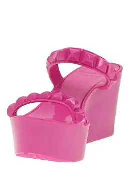 Carmen Sol Tonino Mid Wedge Pump - Fuchsia