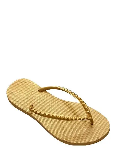 Carmen Sol Giuliana Jelly Sandal - Gold