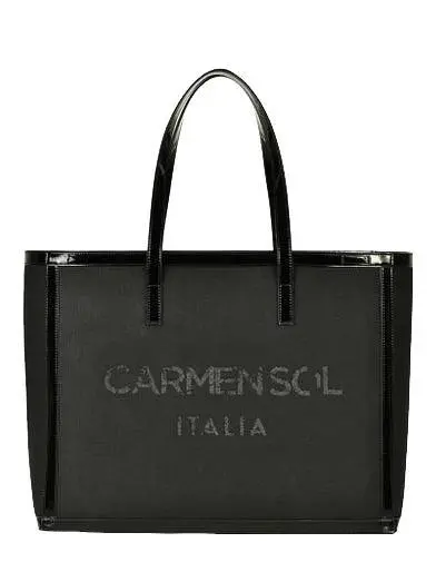 Carmen Sol Roma Tote Bag - Black