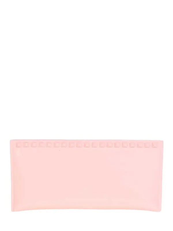 Carmen Sol Julian Studded Jelly Clutch - Baby Pink
