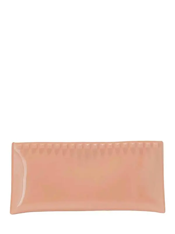 Carmen Sol Julian Studded Jelly Clutch - Nude