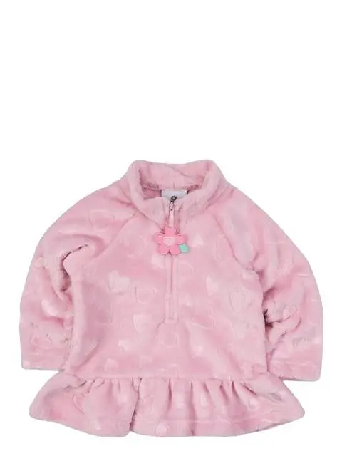 FLORENCE EISEMAN Heart Fleece Tunic - Pink