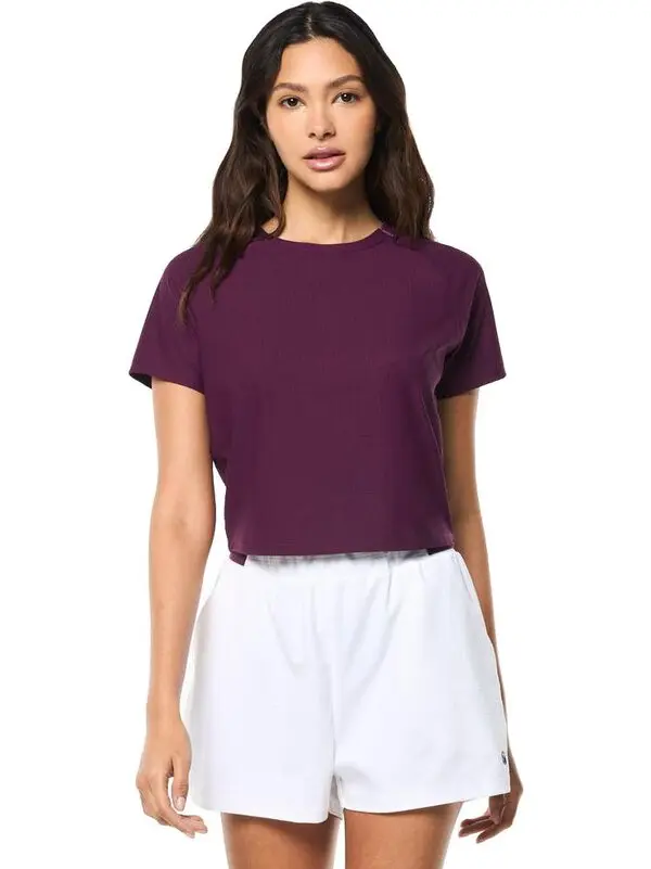 SERGIO TACCHINI Eva Cropped Top - Potent Purple