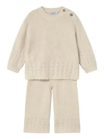 MAYORAL Two-piece Knit Set - Beige