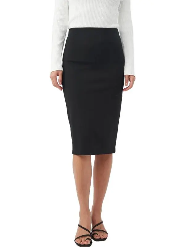Trina Turk Amana Ponte Pencil Skirt - Black