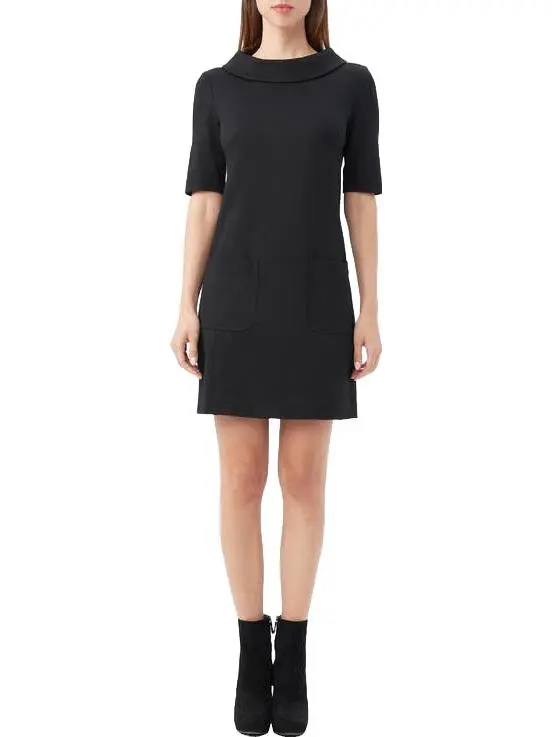 Trina Turk Maleko Ponte Dress - Black