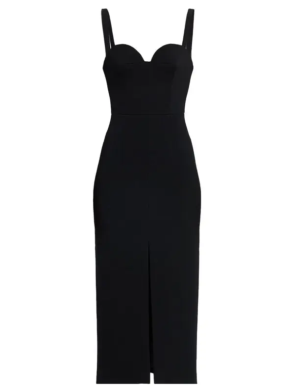 Givenchy Raw-edge Tailored Sleeveless Midi Dress - 001-black