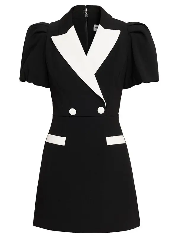 Rebecca Vallance Emma Puff-sleeve Blazer Mini Dress - Black And