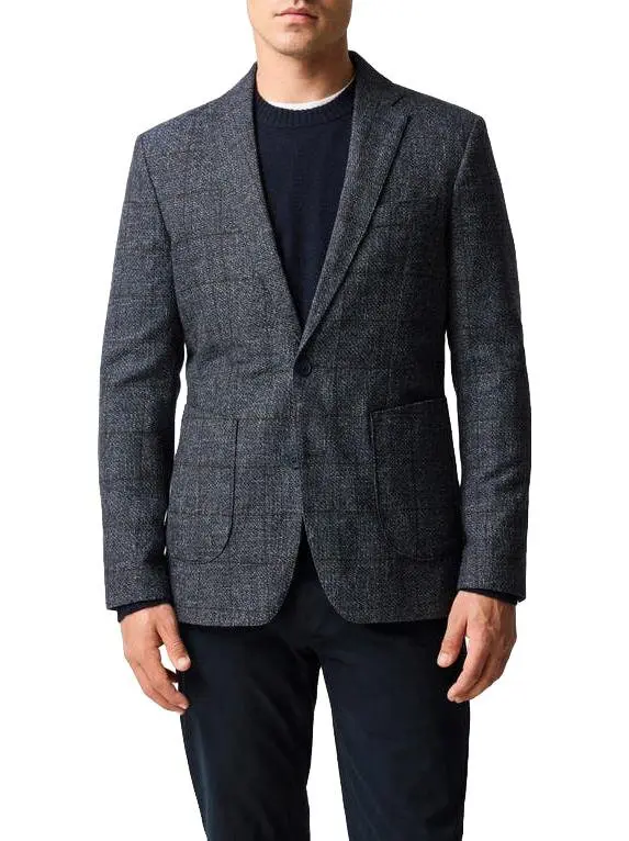 Rodd & Gunn Selwyn Island Windowpane Check Wool-blend Sport Coat - Pewter
