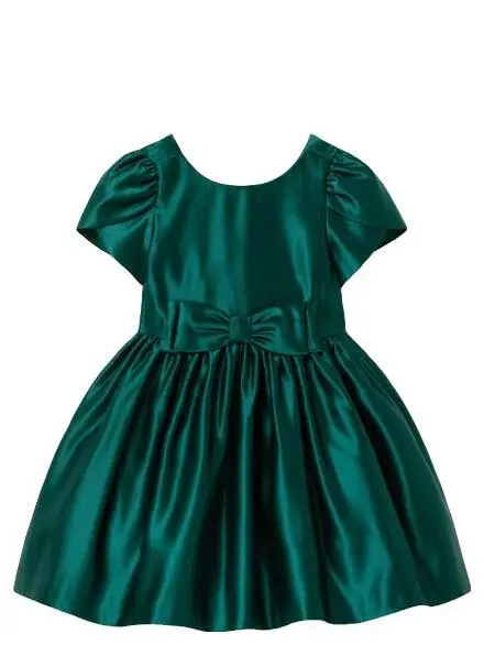 Janie And Jack Bow Dress - Green