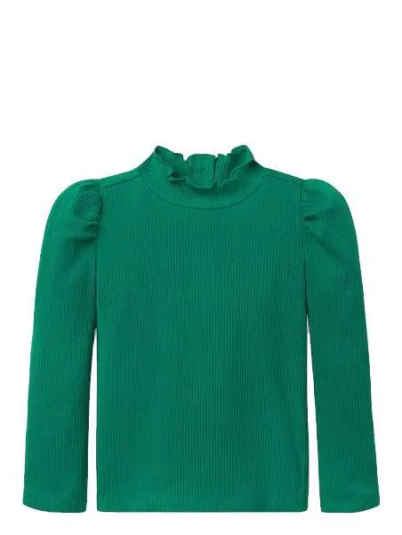 Janie And Jack Ribbed Turtleneck - Green