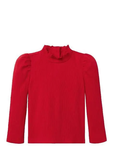 Janie And Jack Ribbed Turtleneck - Red