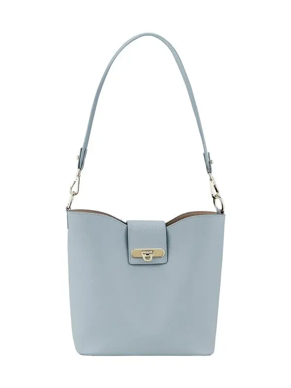 Gigi New York Isabel Bucket Bag - Light Blue