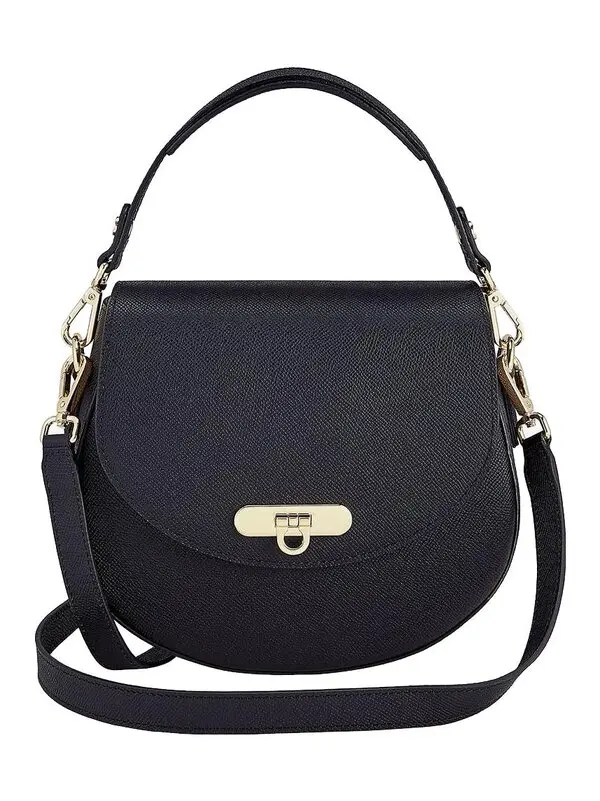 Gigi New York Sophia Saddle Bag - Black
