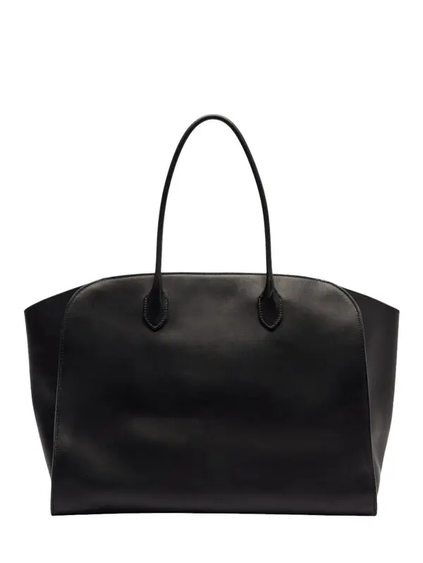 THE ROW Marlo 17 Leather Tote Bag - Black
