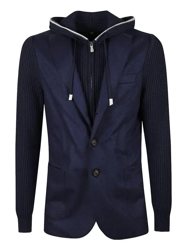 Eleventy Wool Jacket - Blue