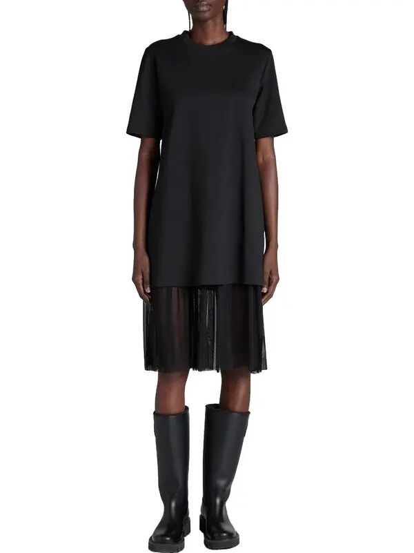 Moncler Mixed Media Dress - Black