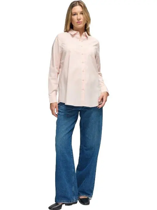 Ingrid & Isabel Maternity Poplin Button Down - Pink