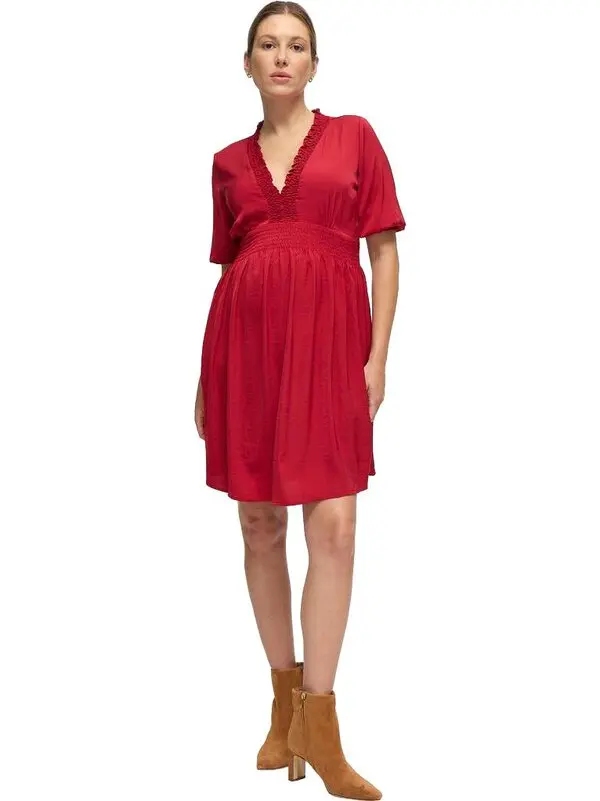 Ingrid & Isabel® Maternity Short Dress - Red