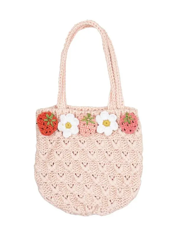 WILD WAWA Crochet Handbag - Strawberry Daisy