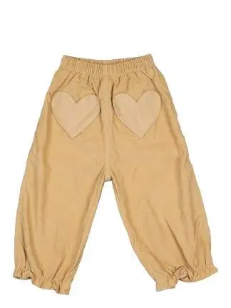 WILD WAWA Heart Pocket Corduroy Pants - Sandstone