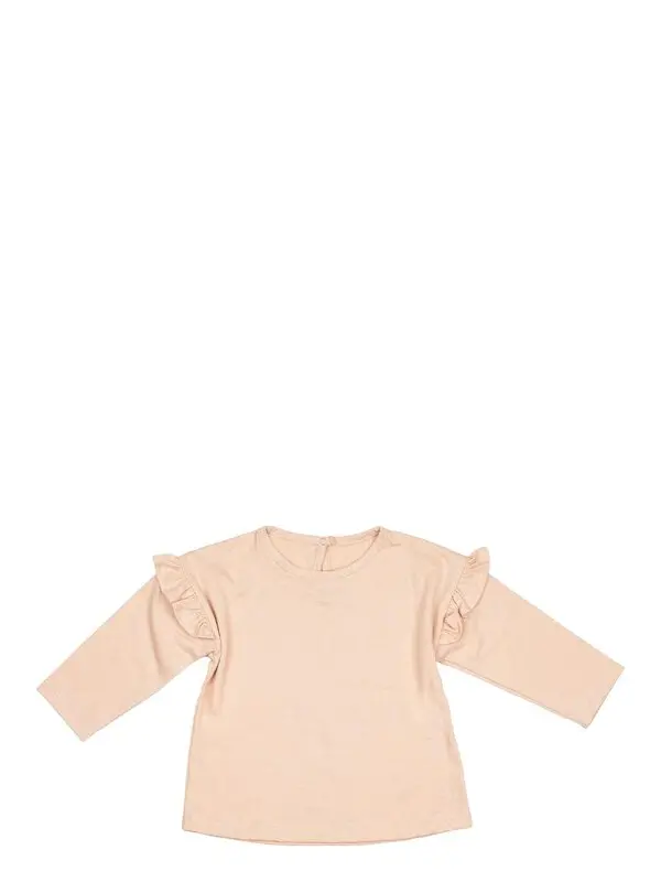 WILD WAWA Ruffle Everyday Top - Desert Rose