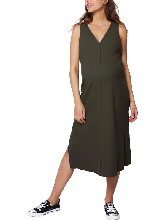 Ingrid & Isabel® Maternity Everywear Column Dress - Olive