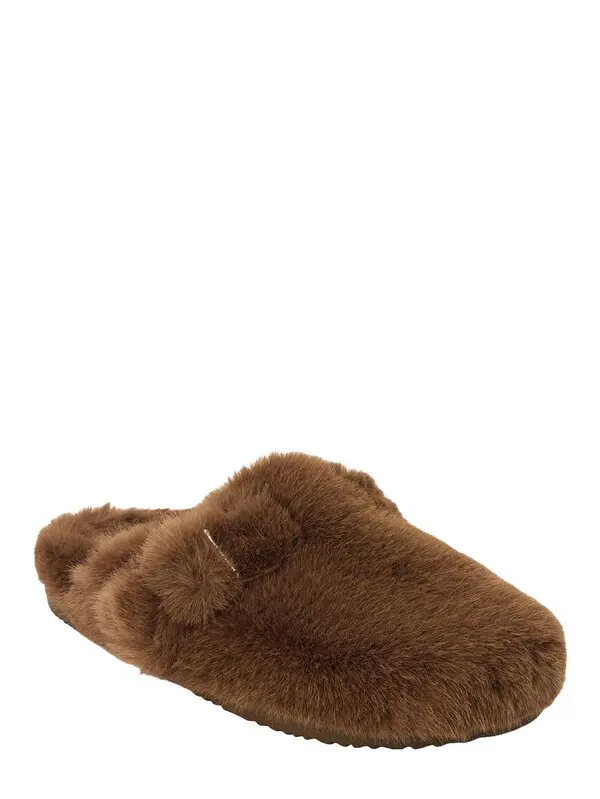 Matisse Portland Faux Fur Clog - Taupe Faux Fur