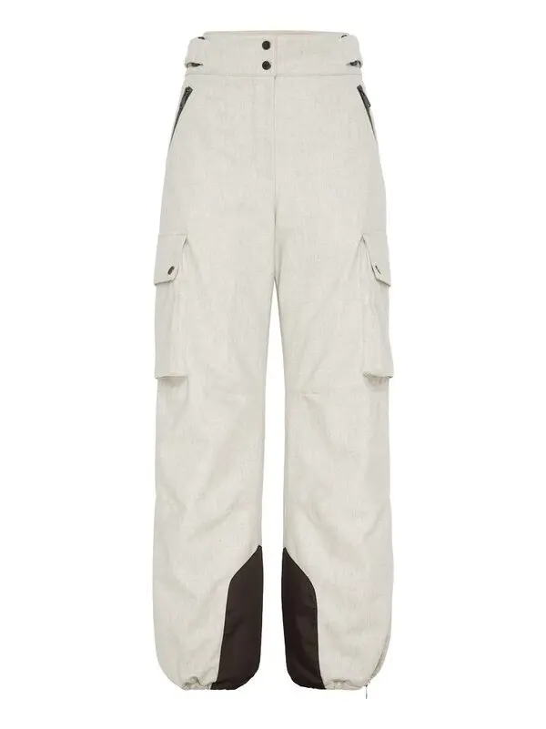 Brunello Cucinelli Mountain Cargo Trousers - Light Grey