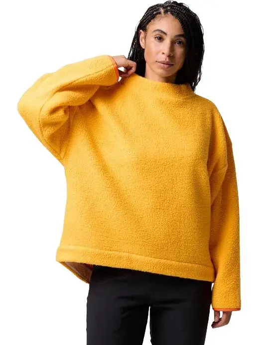 BACKCOUNTRY Wander Pile-fleece Mock-neck Top - Bistre