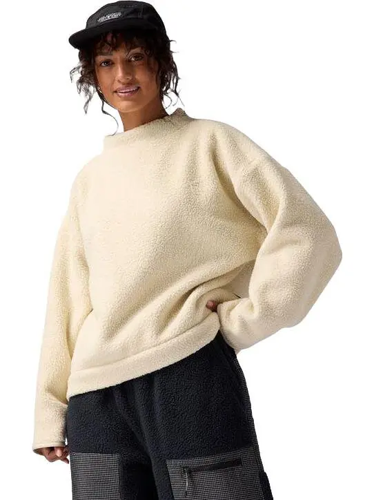 BACKCOUNTRY Wander Pile-fleece Mock-neck Top - Fog