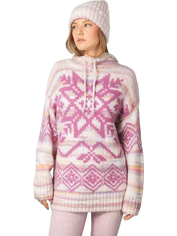 Kari Traa Rachel Knit Hoodie - Bloom