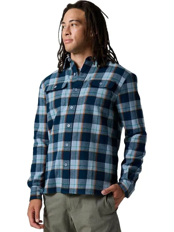 BACKCOUNTRY Venture Midweight Flannel Shirt - Midnight Blue Drifter Plaid