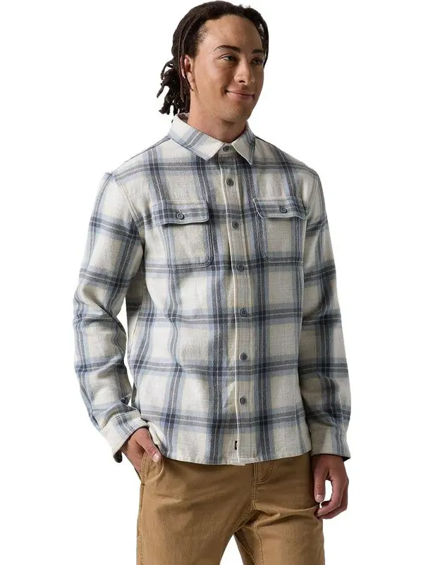 BACKCOUNTRY Venture Midweight Flannel Shirt - Turbulence Peeler Plaid