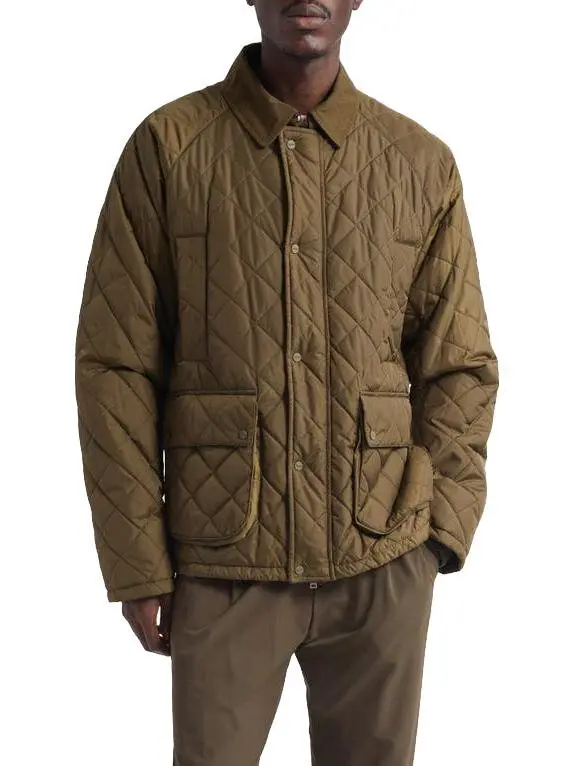 Herno Quilted Barn Jacket - Military Green