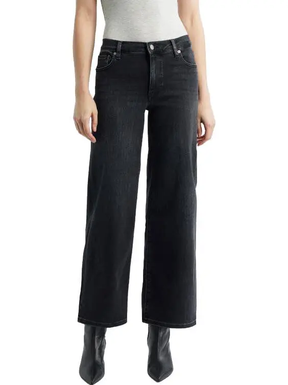 FRAME The Mellow Ankle Straight Leg Jeans - Starship