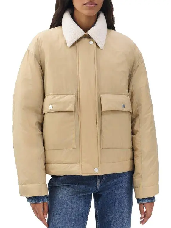 Rag & Bone Nonie Down Jacket - Khaki