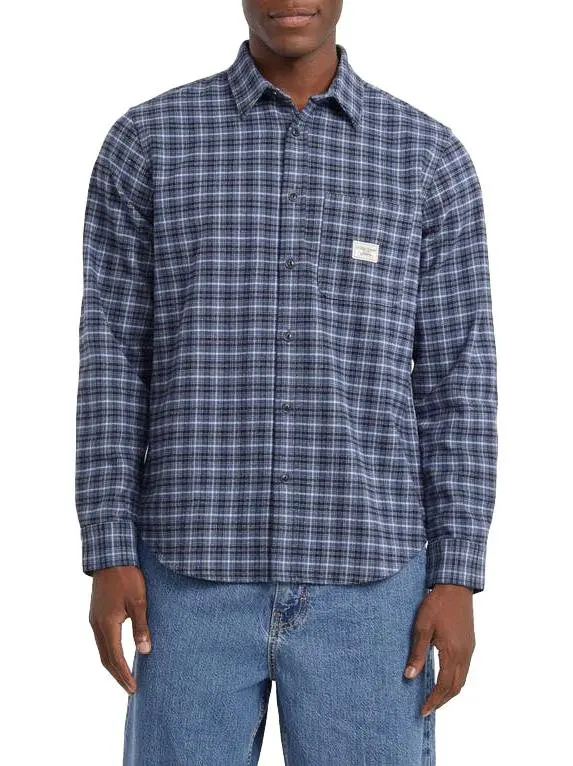 Guess Brushed Cotton Button-up Shirt - Turquoise