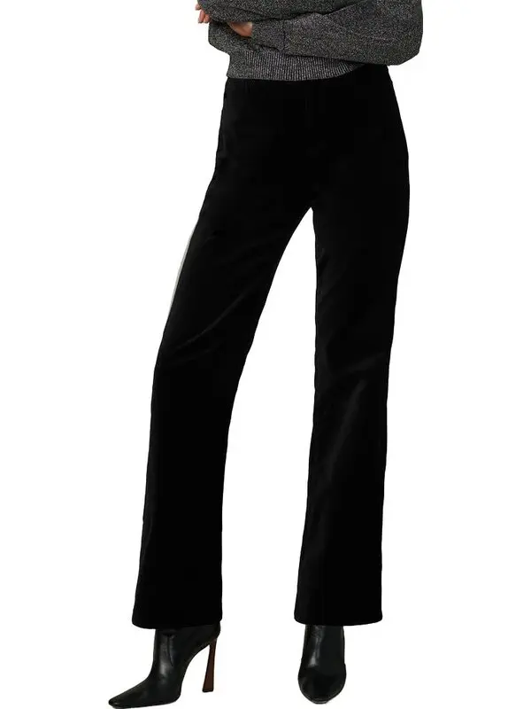 Joe's Jeans The Margot Velvet Straight-leg Pants - Black